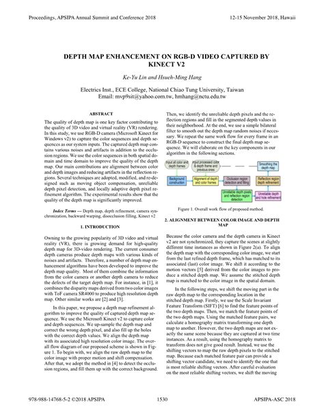 Depth Map Enhancement On Rgb D Video Captured By Kinect V2 Docslib