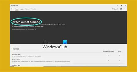 How To Switch Back To Windows S Mode