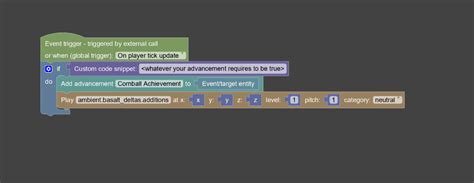 Custom Advancement Sound MCreator