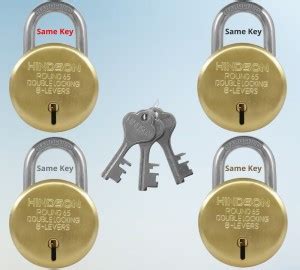 HINDSON Same Key Lock 4 Same Key Lock Set Common Key Lock Set Of 4 Round 65mm Lock Buy