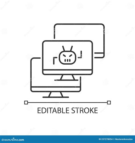Linear Ddos Icon From Internet Security And Networking Outline Collection Thin Line Ddos Icon
