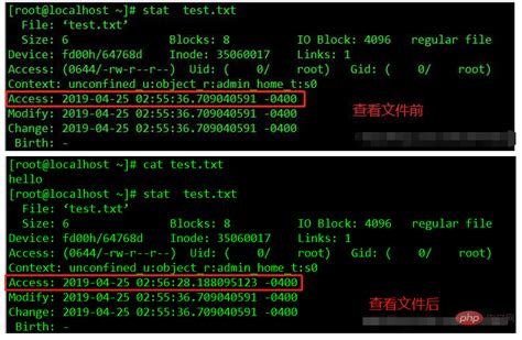 how to check file time in linux linux operation and maintenance php cn