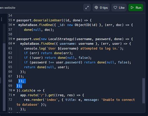 Advanced Node And Express How To Use Passport Strategies Javascript The Freecodecamp Forum