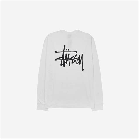 스투시 베이직 스투시 롱슬리브 티셔츠 화이트 2022 Kream
