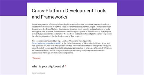 Askjs Academic Survey On Mobile Cross Platform Development Rjavascript