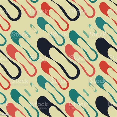 낙서에 색깔된 추상 원활한 패턴 품질 벡터 일러스트 레이 션 디자인에 대 한 스타일 3차원 형태에 대한 스톡 벡터 아트 및 기타 이미지 3차원 형태 거리 기하