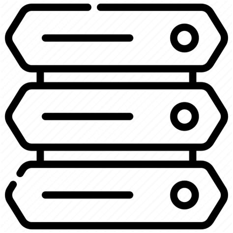 Cloud Data Database File Server Storage Technology Icon