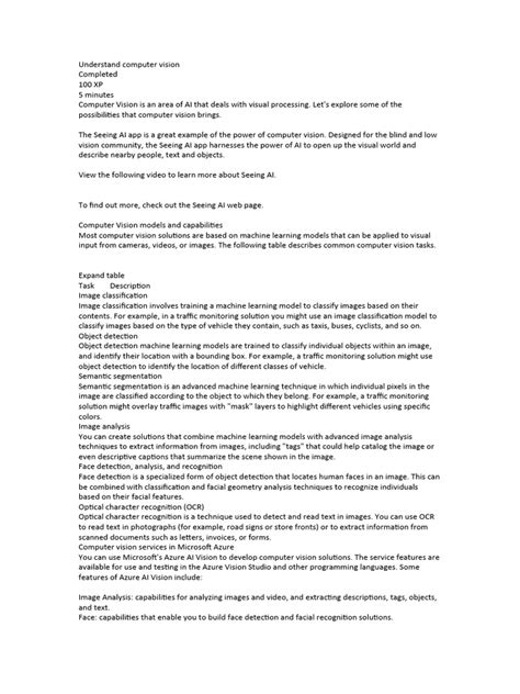 understand computer vision pdf computer vision optical character