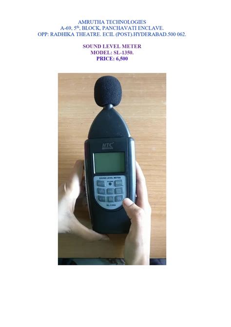 50 Db Digital Lutron Sound Level Meter At ₹ 6500 In Bengaluru Id