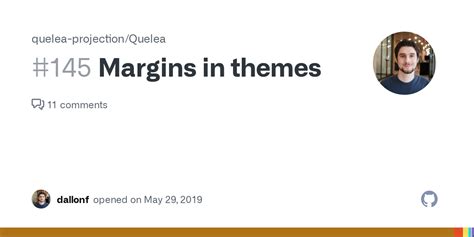 Margins In Themes · Issue 145 · Quelea Projectionquelea · Github