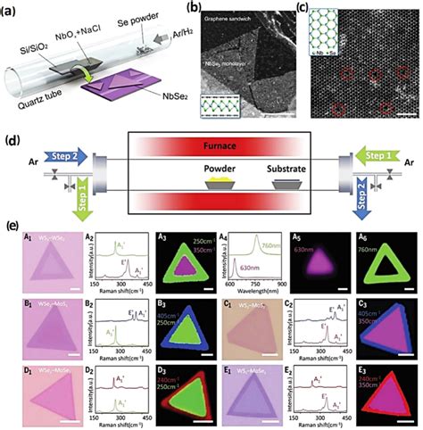 a unique cvd pattern for synthesizing nbse 2 nanosheets b annular download scientific