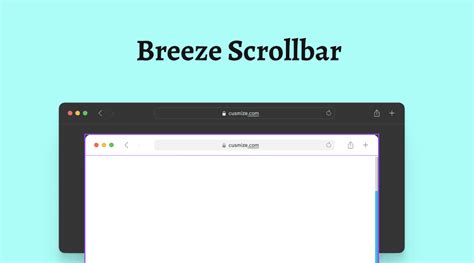 Breeze Scrollbar Sleek Custom Ui