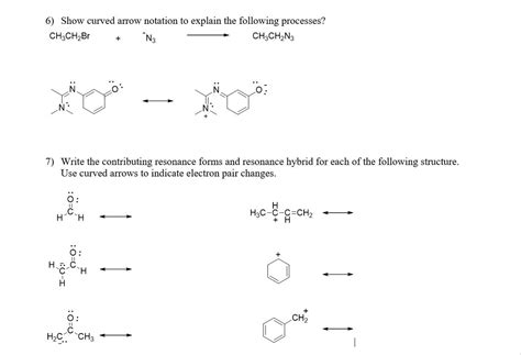 Solved Show Curved Arrow Notation To Explain The Chegg Com