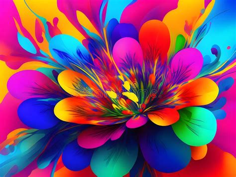 Abstract Floral Design Generative Ai Illustration Stock Illustration Illustration Of Abstract