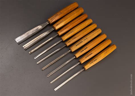 Mint Set Of 9 Pfeil Swiss Made Carving Chisels Gouges 107011 Jim