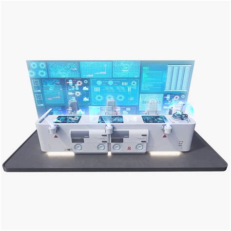 Sci Fi Command Panel 2 3d Model 99 Max Obj Fbx Free3d