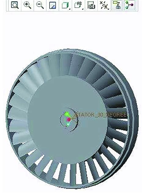 Angle Of Stator Blade 35° Download Scientific Diagram
