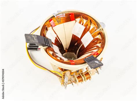 Dismounted Deflection Yoke Coil Of A CRT Cathode Ray Tube TV To Move The Electron Beam Both