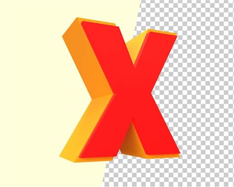 Premium Psd Wrong Icon 3d Rendering