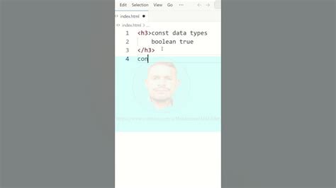 Javascript Tutorial For Beginners Javascript Learn Const Data Types Boolean True Tag Youtube