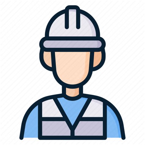 Engineer Engineering Industry Construction Man Work Factory Icon