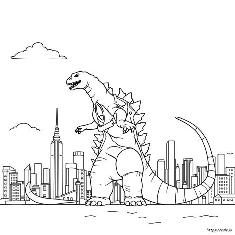 Godzilla Coloring Pages To Print Free