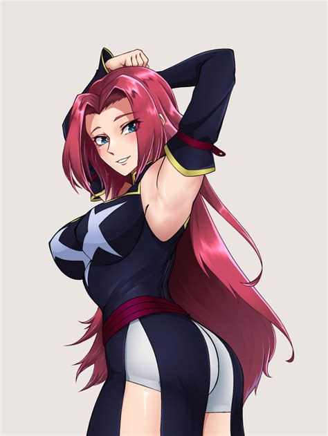 N0reception Kouzuki Kallen Code Geass Absurdres Highres 1girl 2023 Alternate Hairstyle