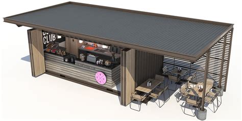 Shipping Container Pop Up Cafe