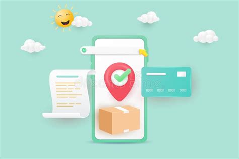 3d Delivery Tracking Concept With 3d Smartphone With Parcel Box And Map
