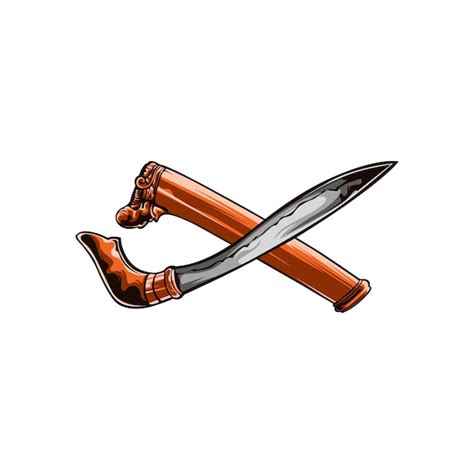 Premium Vector Indonesian Traditional Weapons Badik Vector Bugis Makassar