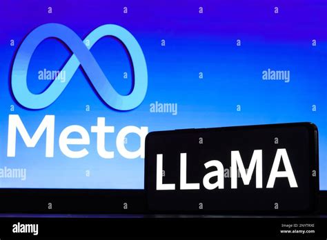 In This Photo Illustration The Llama Large Language Model Meta Ai Logo Seen Displayed On A