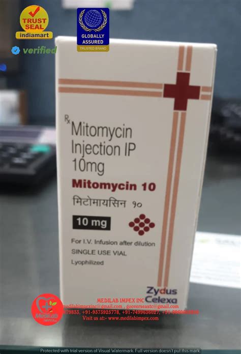 Mitomycin Injection 40 Mg At ₹ 2000vial Mitomycin C 10mg Injection