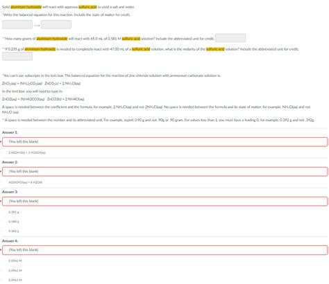 Solved Solid Will React With Aqueous To Yield A Salt And Chegg