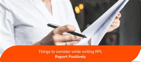 Things To Consider While Writing Rpl Report Positively Acsrplaustralia