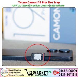 Tecno Camon Pro Sim Tray Original Exclusive