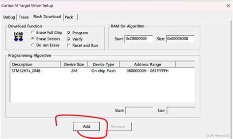 Mdk外部flash烧录算法文件制作cannot Write To Ram For Flash Algorithms Csdn博客