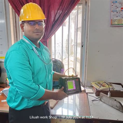 Akashdip Mahapatra On Linkedin Ultrasonic Crack Dectiction Machine Indian Railways Workshop