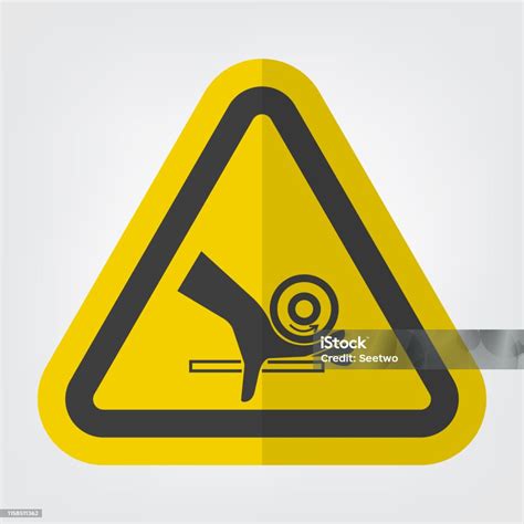 손 호감 롤러 핀치 포인트 기호 기호 흰색 배경에 격리 벡터 그림 Eps10 기계 부분에 대한 스톡 벡터 아트 및 기타 이미지 기계 부분 기어 기계 부분 꼬집기