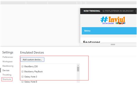A Unique Way To Emulate Chrome Browser For Mobile Testing Without Emulator Inviul