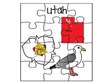 Utah Puzzle Set By AJ Bergs Teachers Pay Teachers