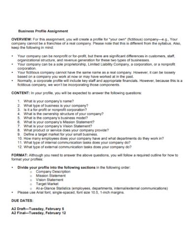 Free 8 Company Profile Assignment Samples Construction Project