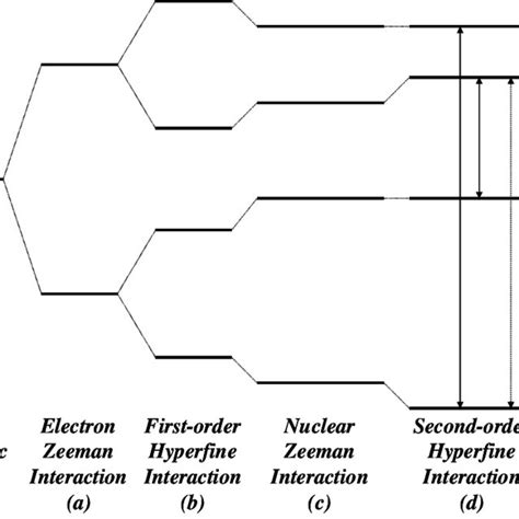 4 Spin Energy Levels And Allowed Epr Transitions For A System S ½ And Download Scientific