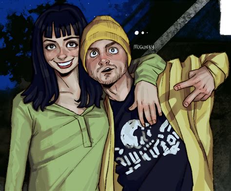 Jane Margolis Jesse Pinkman Breaking Bad Boy Girl Beanie Black Hair Brown Eyes Couple