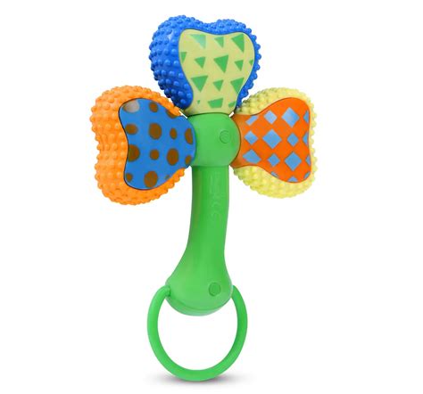 Abc Twist And Rattle Teether Multicolour 3m