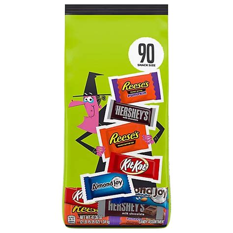 Hershey Assorted Flavored Snack Size Halloween Candy Variety Bag 47