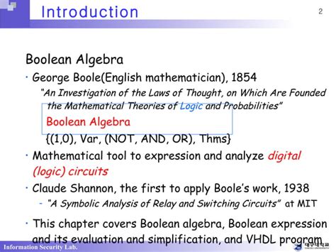 Ch4 Boolean Algebra And Logic Simplication1 Ppt