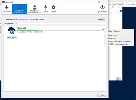 Pause Sync Button Terminates The Syncing · Issue 10231 · Owncloud