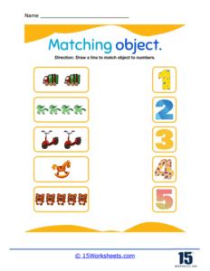 Matching Objects To Numbers Worksheets Number Sense 15 Worksheets Com