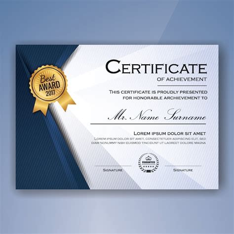 Blue Certificate Background Vectors And Illustrations For Free Download