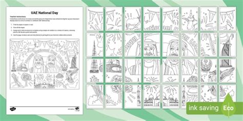 Uae National Day Ks2 Collaborative Art Pack Teacher Made